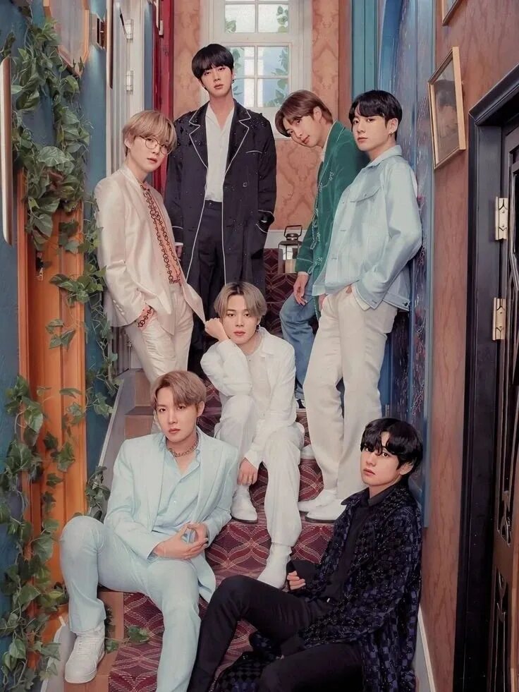 Алмазная Мозаика "Южная Корея BTS" 40х50 См Алмазная Вышивка / Картина Стразами Подарков / Украшения