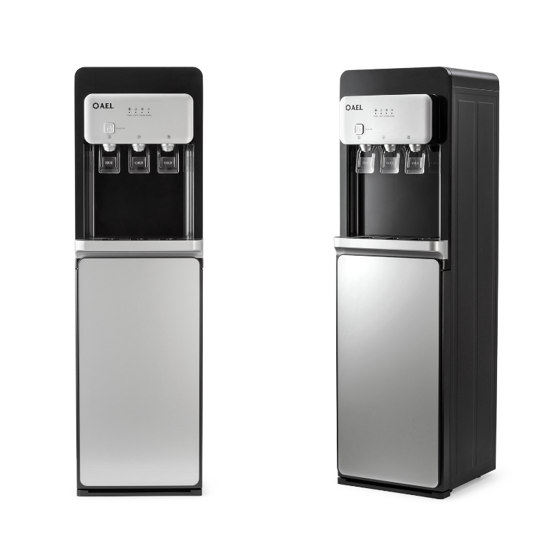 Кулер A.E.L LD-AEL-806A, с нижней загрузкой, электронный, черный/серебристый