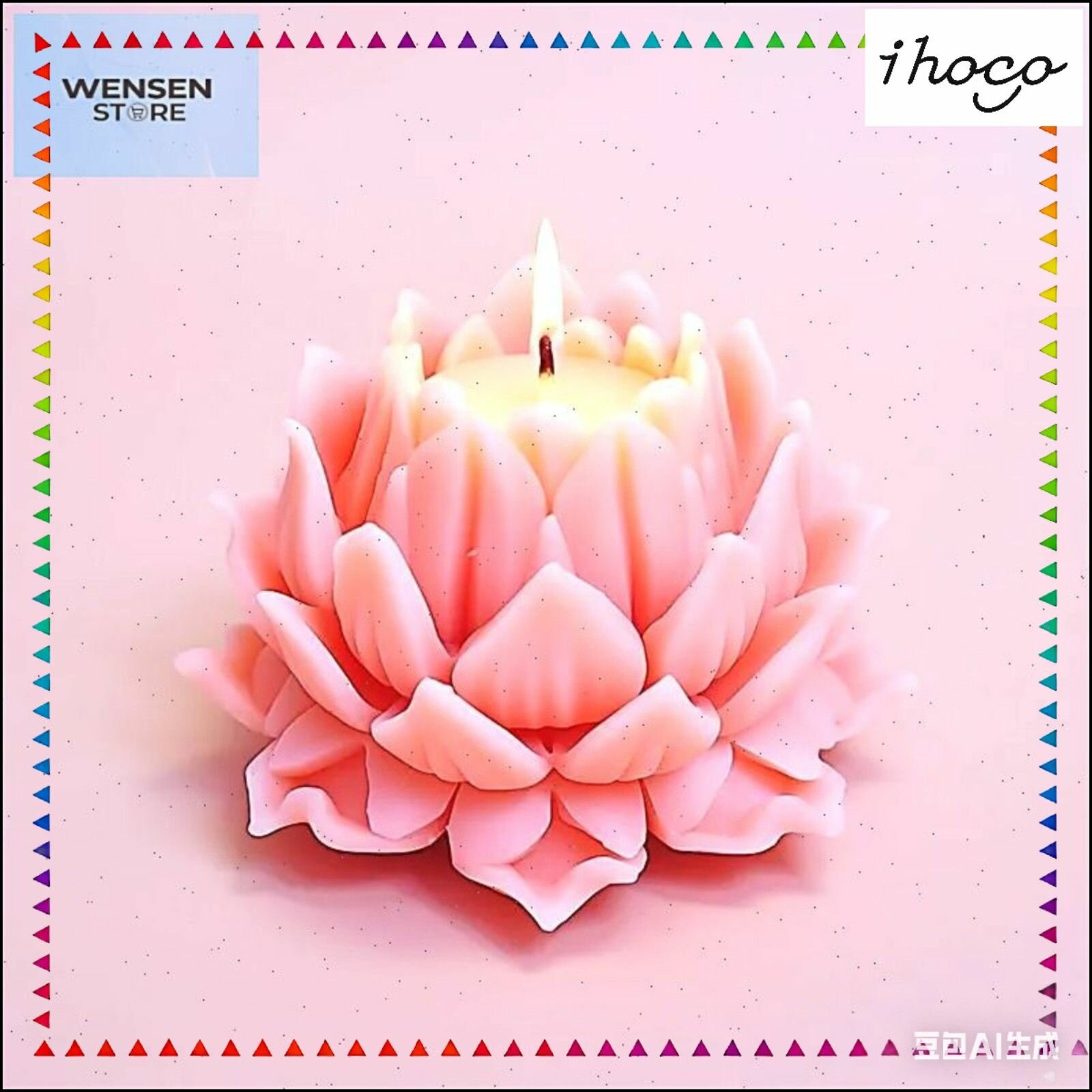 Эксклюзивная форма из силикона для создания аромакамней и свечей с лотосом своими руками