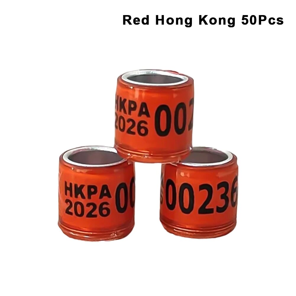 Универсальное кольцо для ног голубей 2026 лет, 10/50 шт, 8x11 мм, алюминиевое кольцо для ног голубей, кольца для ног с попугаями, инструмент для тренировки птиц