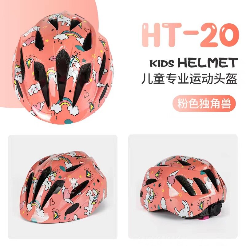2023 Детский велосипедный шлем с мультяшным дизайном, защитный шлем для роликовых коньков, балансировочного велосипеда, молодежный спортивный шлем для езды