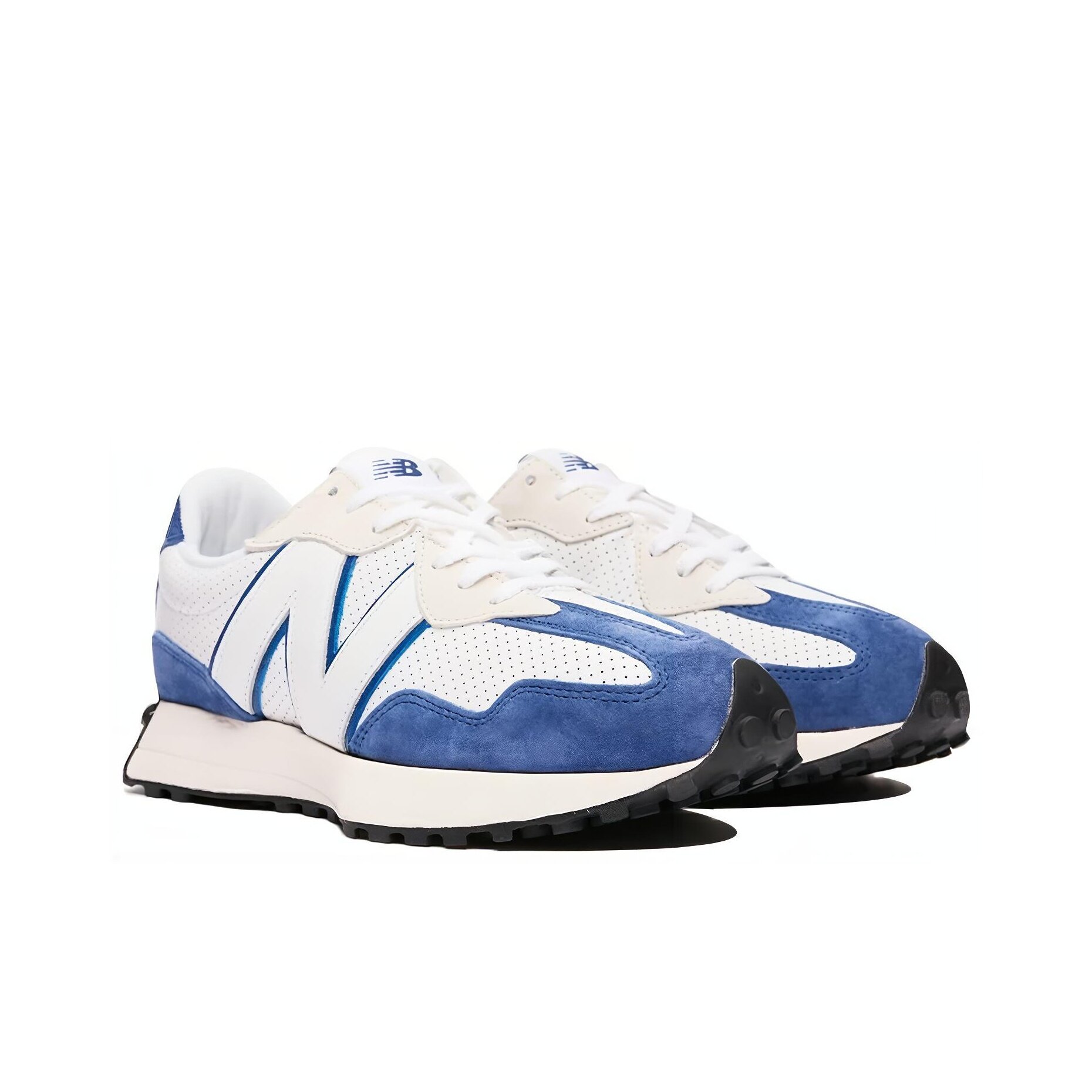 Кроссовки New Balance NB 327, размер EU 38 стопа (23.5CM), white/blue — фото 1