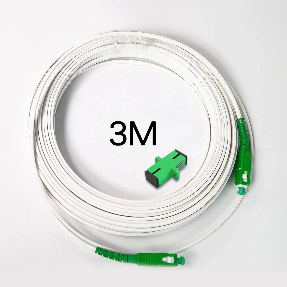 Внутренний оптический кабель Патч-корд FTTH 3M-120M Оптический кабель SC/APC-SC/APC G657A2 LSZH Fibra Optica Кабель Бесплатный адаптер