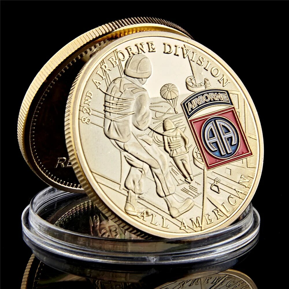 Коллекционная золотая монета SMJY 82nd Airborne Division