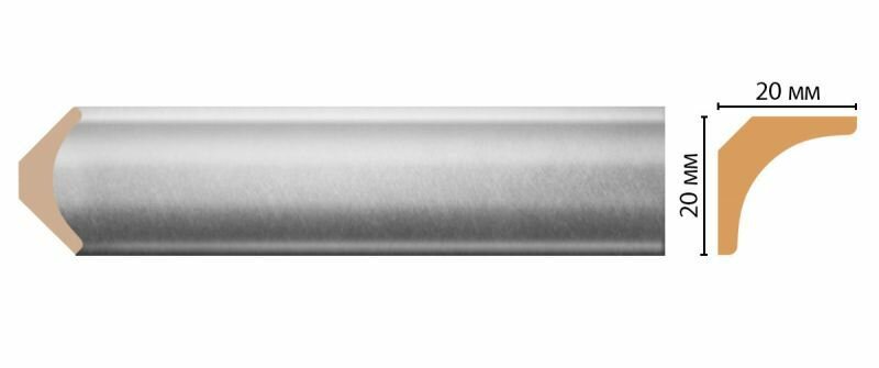 Плинтус Потолочный для Ремонта Decomaster D133-375ДМ В20хШ20хД2400 мм / Декомастер.