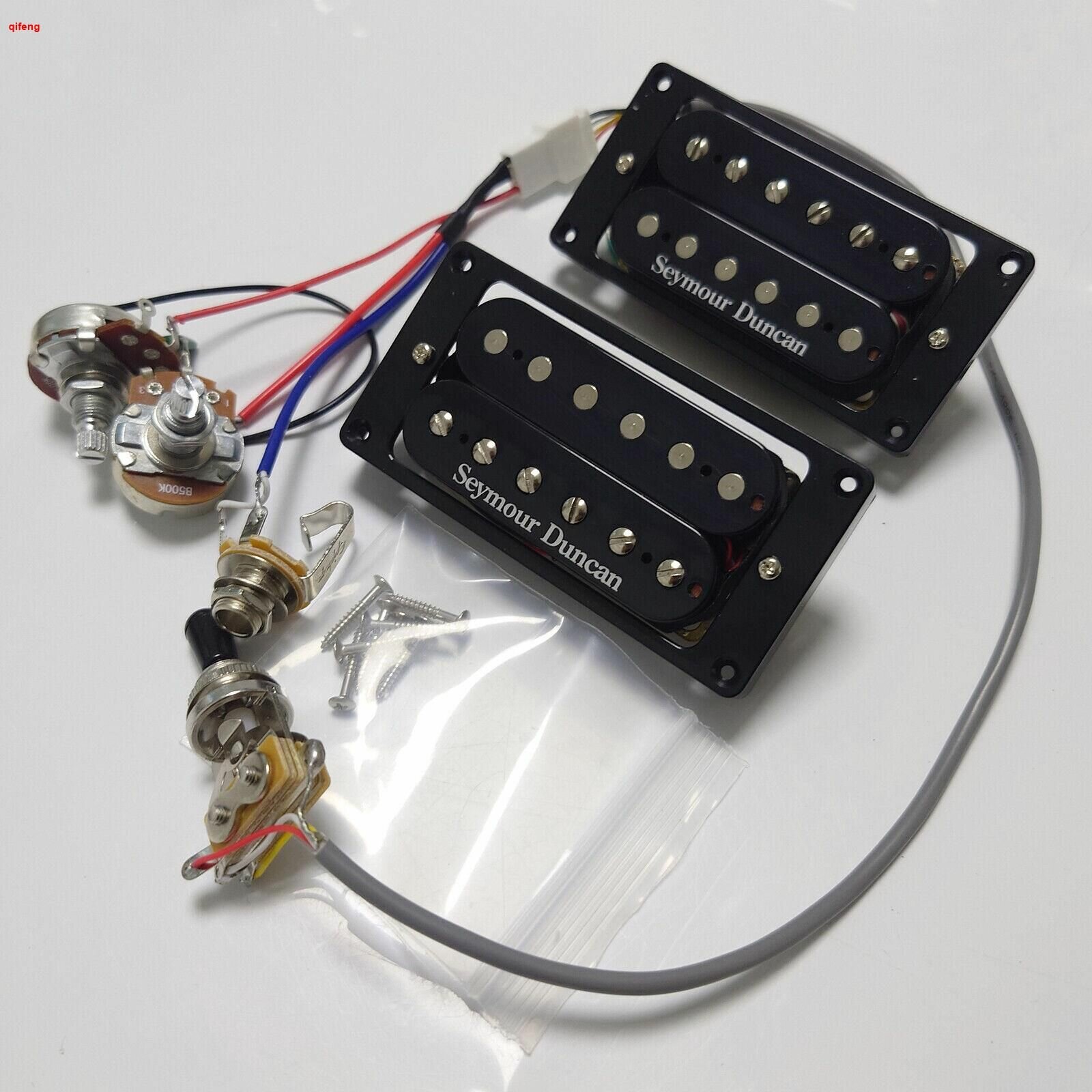 Звукосниматель Seymour Duncan Humbucker SH1N SH4 Звукосниматель для электрогитары 4C 1V1T Жгут проводов Белый/черный/Zebra Аксессуары для гитары