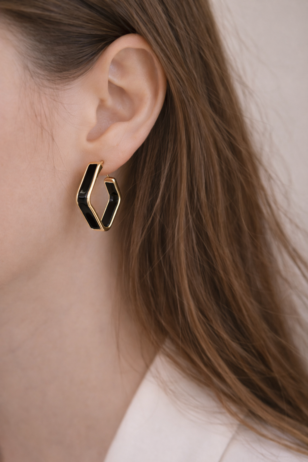 Серьги пусеты, с подвесками, эмаль