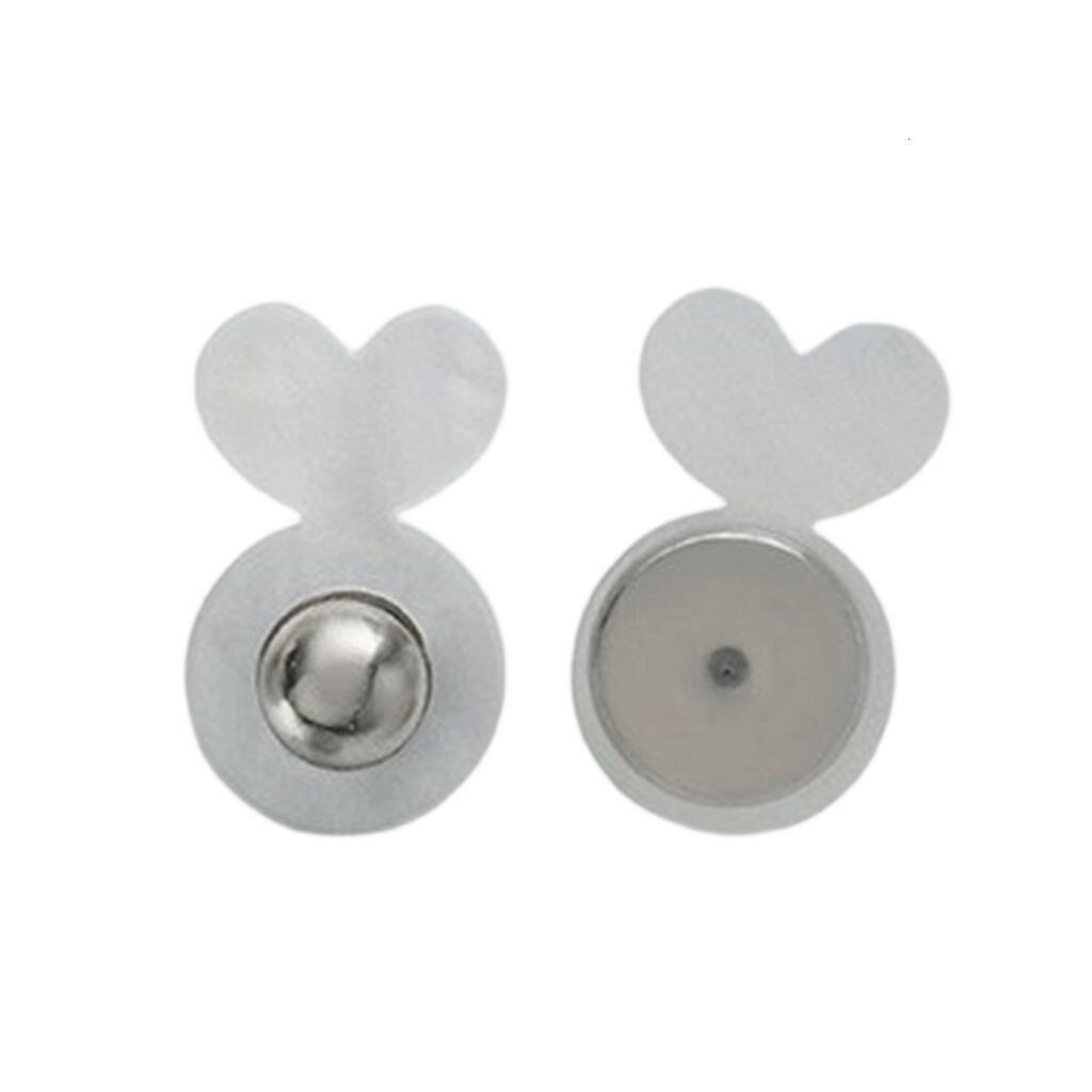 Медные акриловые украшения в форме кролика, 8mm - Стальной цвет в стиле любви