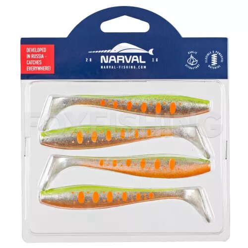 Силиконовая приманка Narval Choppy Tail 12cm #032 4шт.