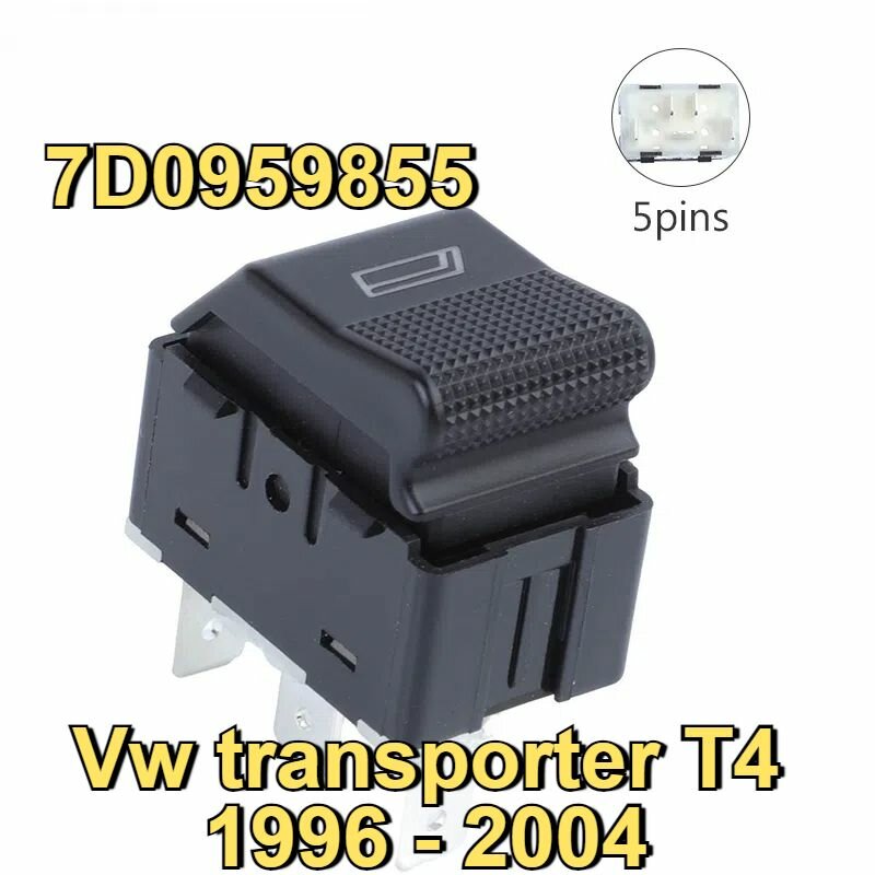 Подъемная Кнопка передней двери для Volkswagen VW Transporter T4 1996-2004, автомобильные аксессуары, высокое качество 7D0959855