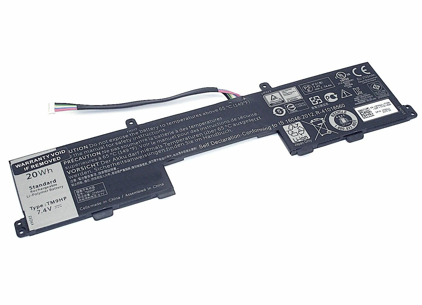 Аккумулятор для ноутбука Dell Latitude 13 7350 (TM9HP) 7.4V 2700 mAh