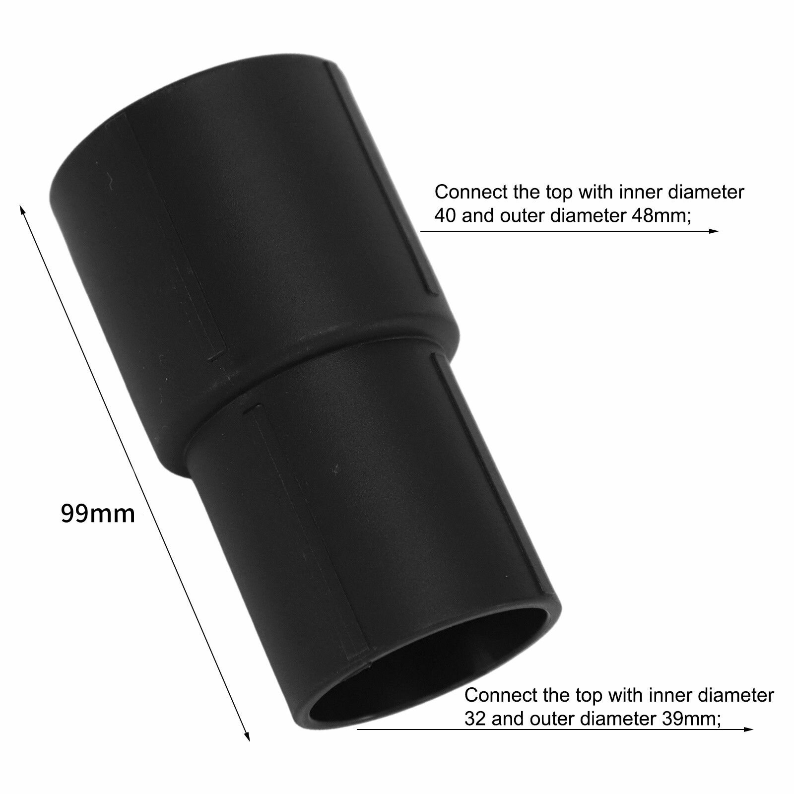 Хозяйственный шланг для пылесоса, соединительная муфта, переходник для трубы, ручка для резьбового шланга 32 мм, 40 мм