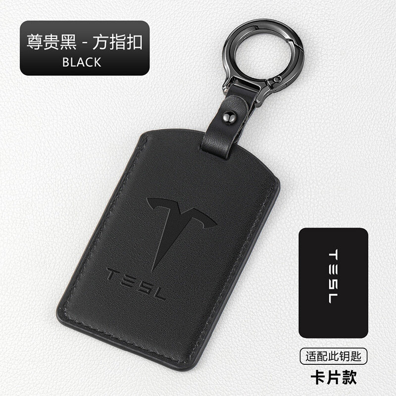 Совместимый чехол для ключей Tesla Card, модель 3/Y, чехол из натуральной кожи, модель X/S, чехол для карты автомобиля, обновление 3, полное покрытие с пряжкой