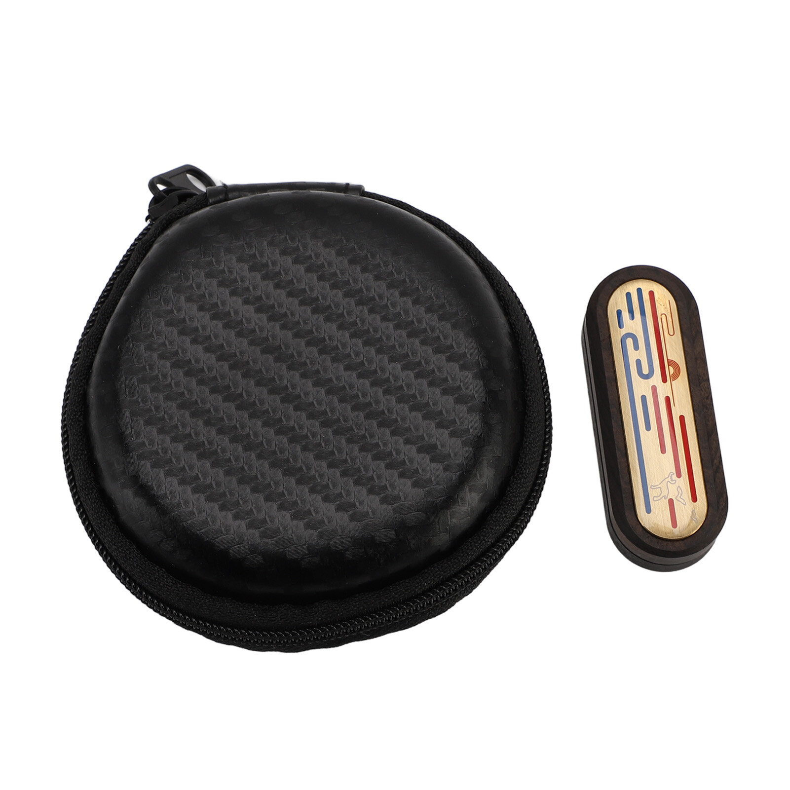 Push Card Slider Stress Relief Decompression Toy Pocket Size Wood Metal Fingertip Slider Toy for Relaxation