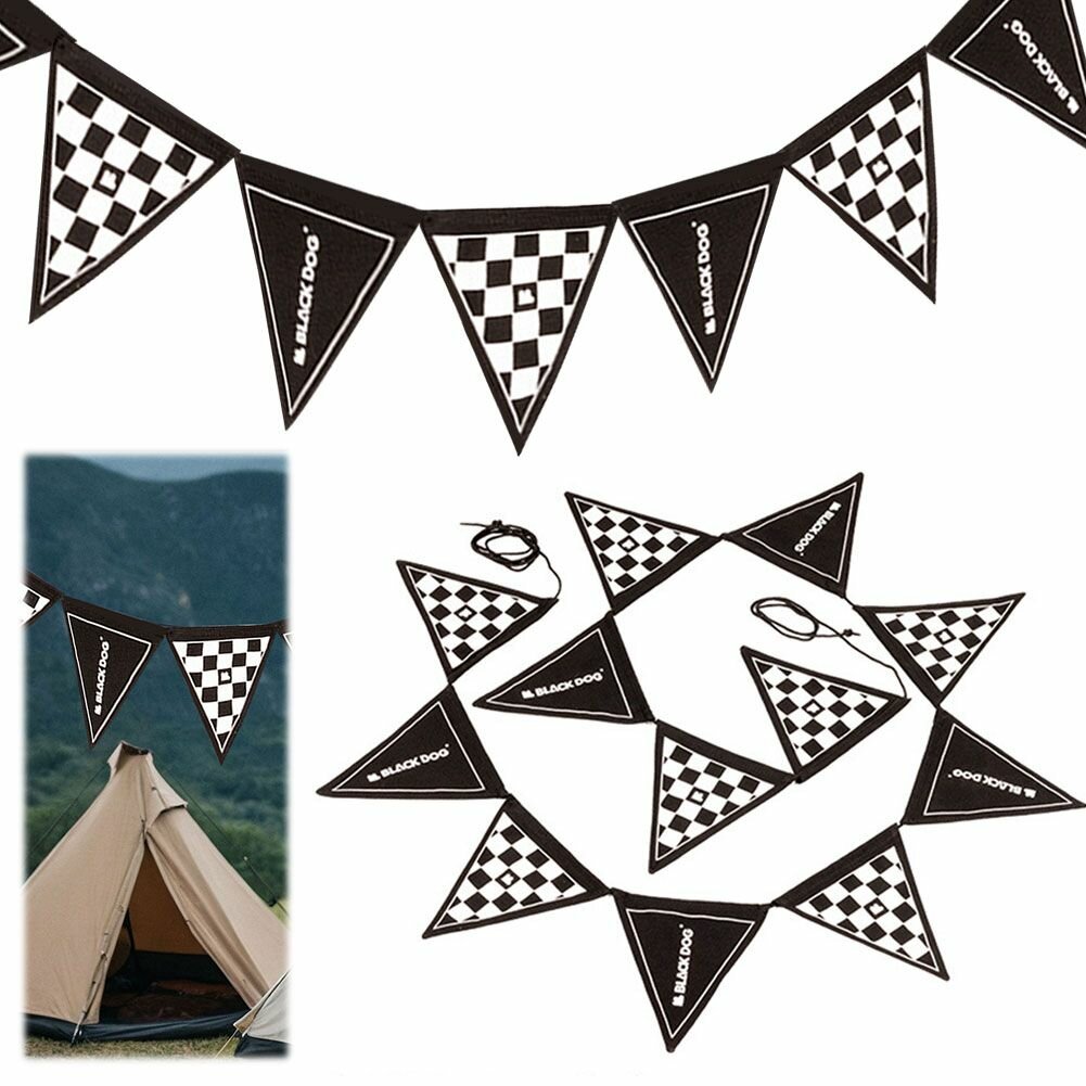 Флаги для лагеря с петлями, длина 4 м, устойчивые к ветру