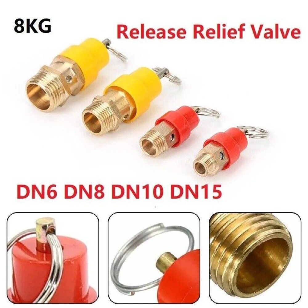 OZ-Worlar- 1 шт воздушный компрессор предохранительный клапан избыточного давления G1/8 G1/4 G3/8 G1/2 для воздушного компрессора предохранительный клапан сброса давления регулятор