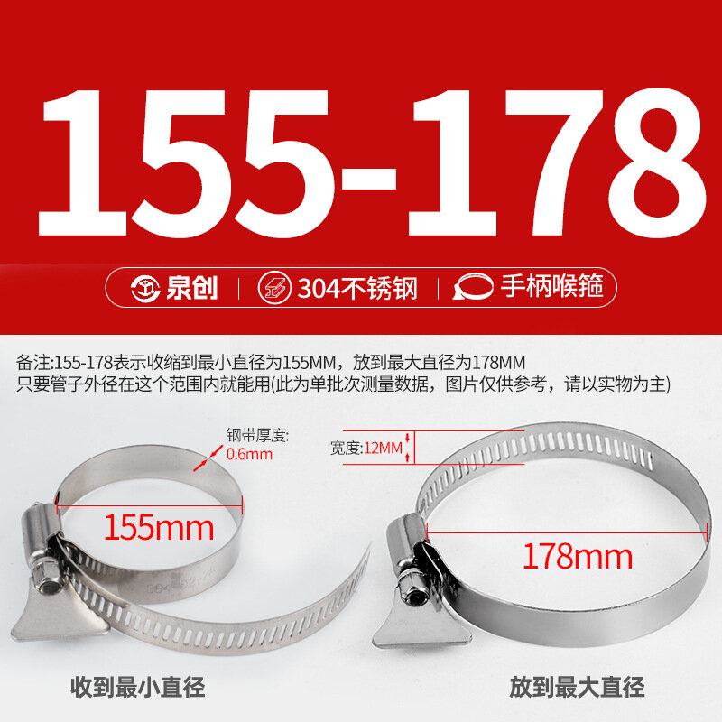 Ручка из нержавеющей стали горловая обруча обруч обруч карточка ручная обручка обручная труба обручная зажим для