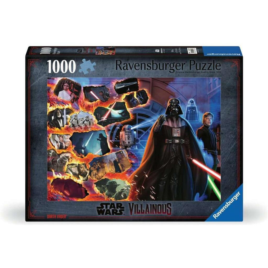Пазл Ravensburger 1000 Star Wars Злодеи: Дарт Вейдер, арт.00267