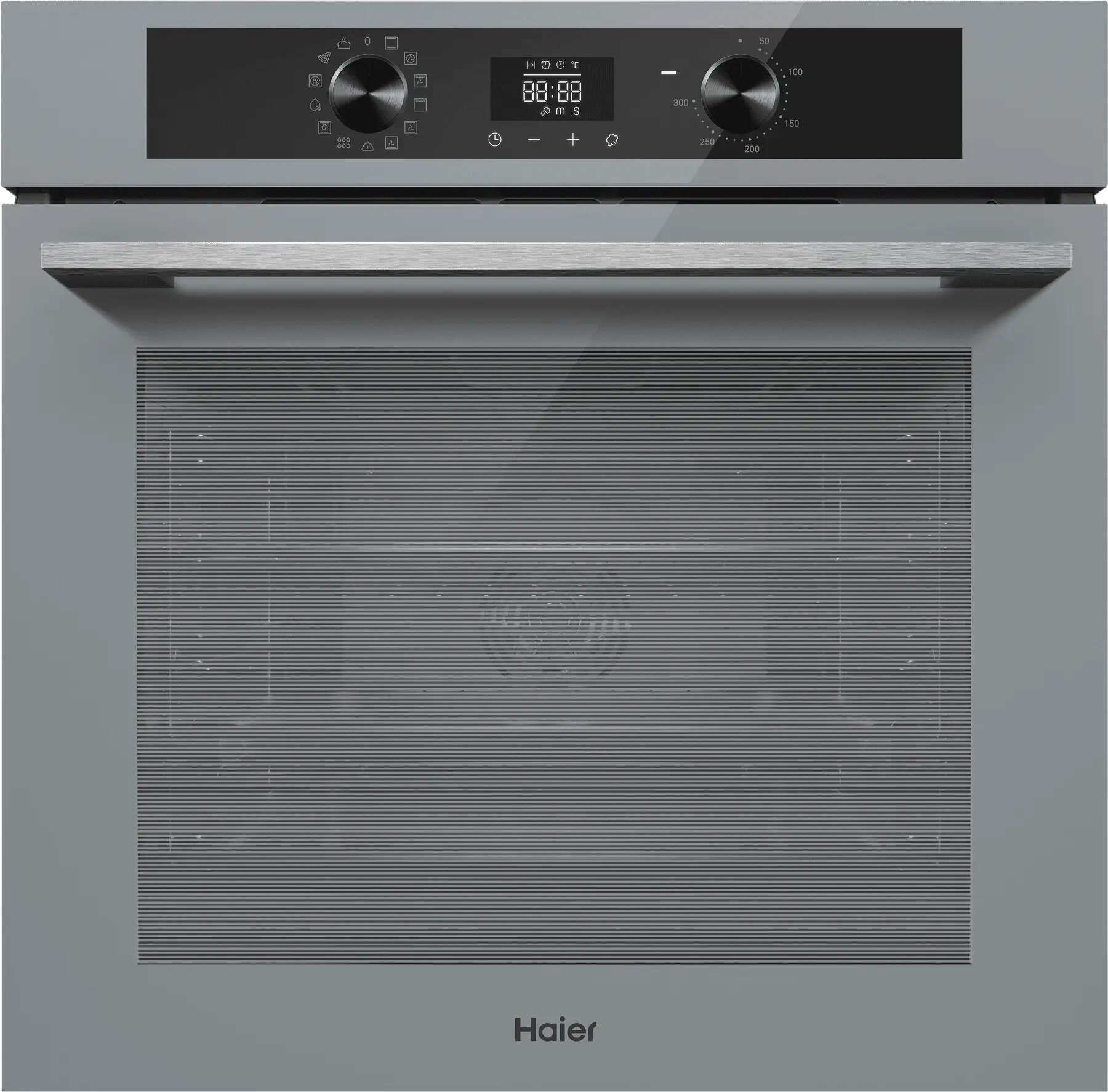 Электрический духовой шкаф Haier HOQ-K3QSN5GG, серый, приготовление с паром