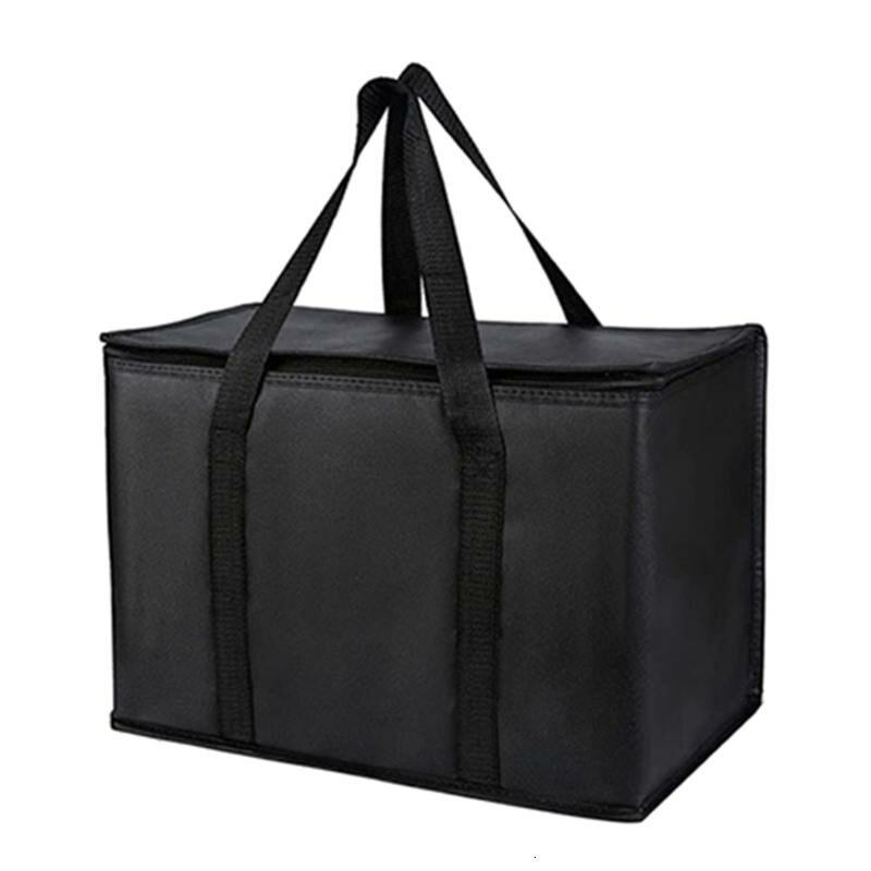 Термосумка складная с алюминиевой подкладкой, Черный