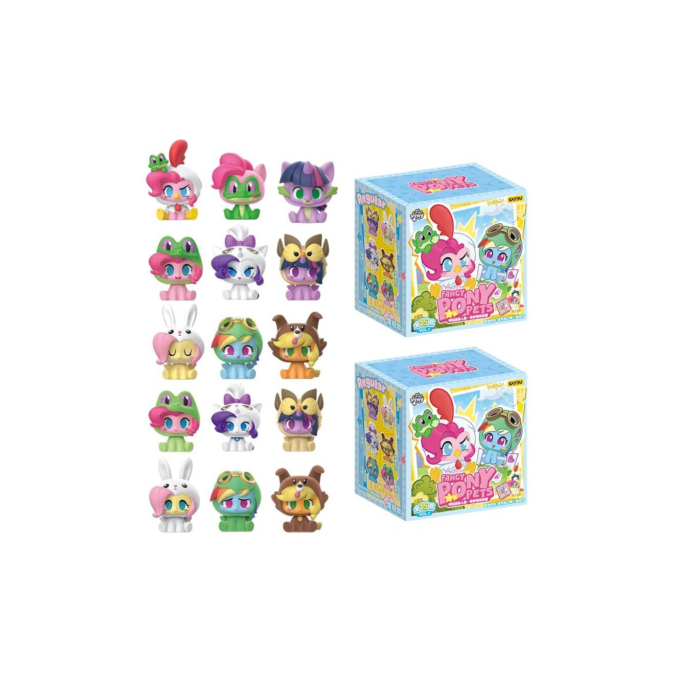 KAYOU My Little Pony Collection Kda MINI DOLL Volume 1 Слепые коробки 1 слепой бокс Целая коробка 6 шт