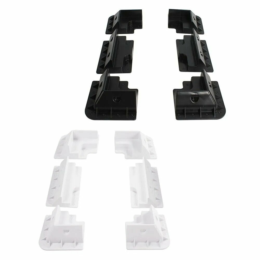 6 шт Белый Или черный кронштейн для установки солнечной панели: Надежная и вентилируемая конструкция!