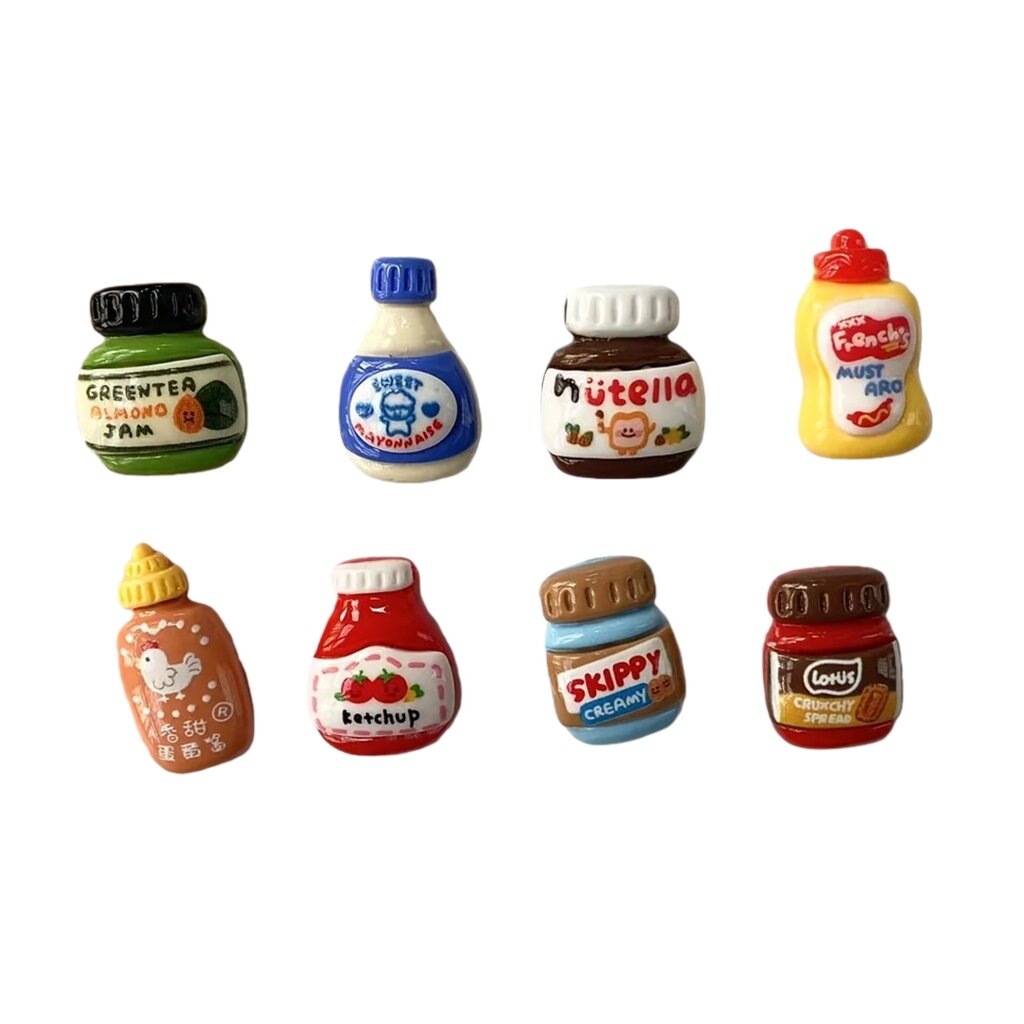 Упаковка из 8 штук Fun Can Design Resin Charm Текстура смолы Подходит для поделок Изготовления ювелирных изделий и креативных аксессуаров
