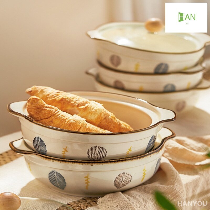 Керамическая миска для супа с крышкой, бестселлер среди бинауральных моделей