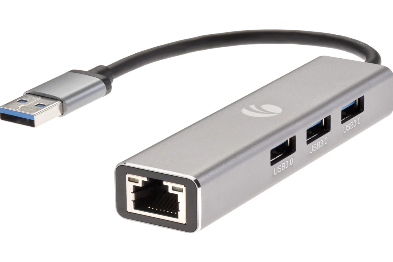 Док-станция USB-хаб Vcom Dh312A USB3 4Port 0.2M, 1000 Мбит/с