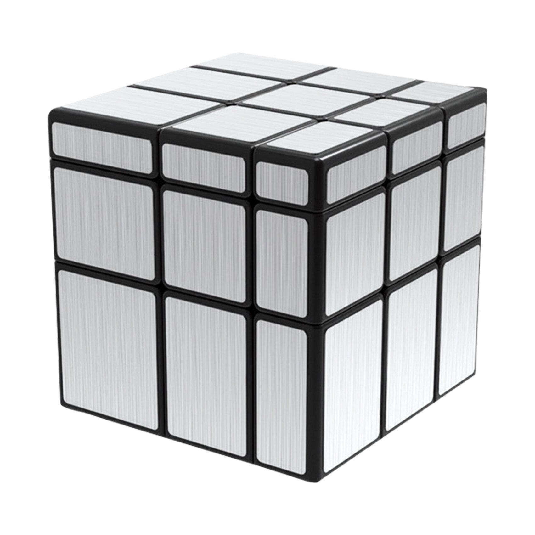 3x3 Speed-Cube Mirror-Cube Magic-Tube Blocks Shaped Puzzle Toys Silver Black 57mm ABS+PVC Материал 88g Размер 5.7cm Пакет Содержит 1шт