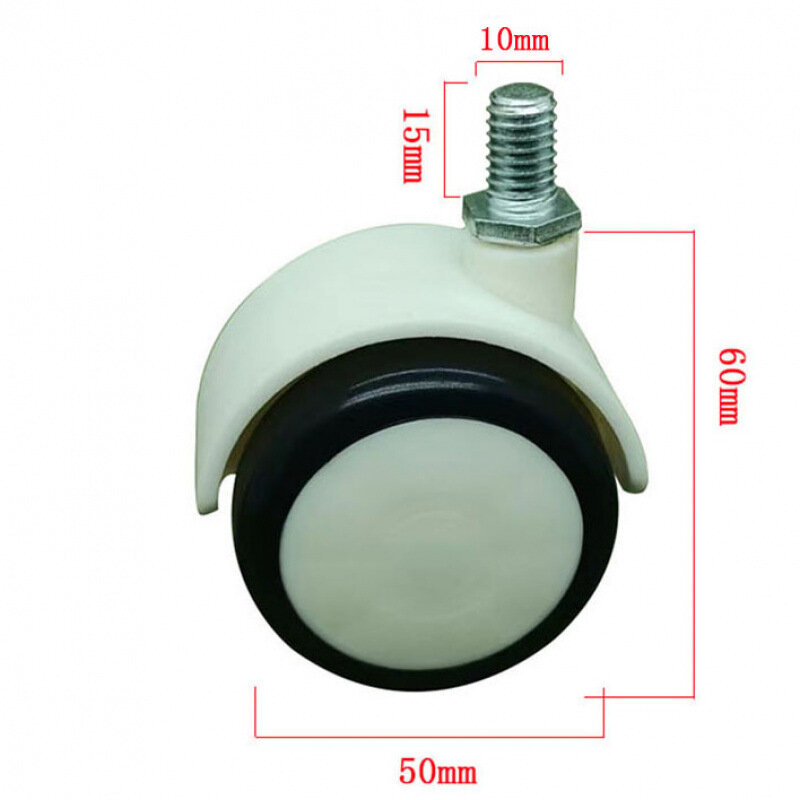 Колеса для офисного стула LL, универсальные бесшумные ролики, колеса для игрового компьютерного стула, поворотные стулья, ролики без стержня с защелкой
