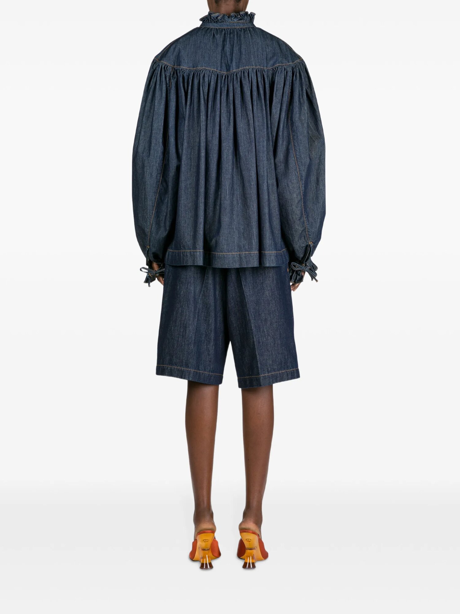 Рубашка Dries Van Noten, размер M, синий — фото 1