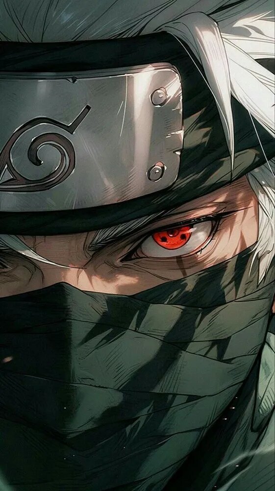 Алмазная Мозаика " Наруто Какаши" 40х50 См Алмазная Вышивка / Картина Стразами