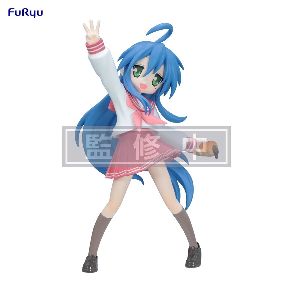 В наличии: Оригинальная фигурка FuRyu Trio-Try-iT Lucky Star Izumi Konata, аниме-модель из ПВХ, отличная коллекционная игрушка, подарок на день рождения
