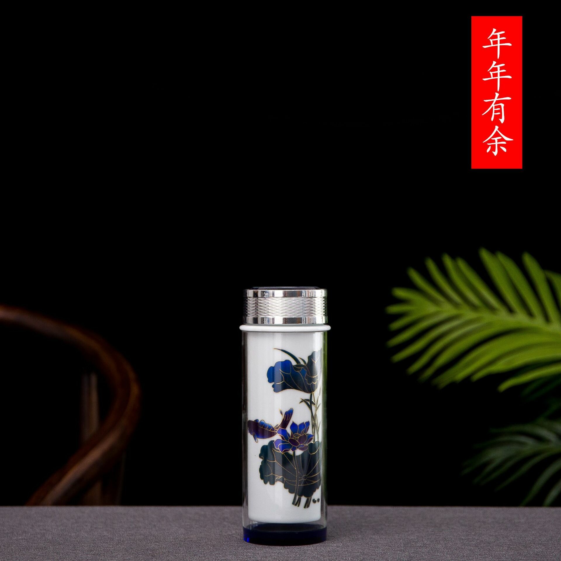 Горячая продажа керамической изолированной кружки Jingdezhen, сине-белая, меняющая цвет, автомобильная портативная кружка, офисная кружка, стеклянная подарочная кружка, антиожоговая