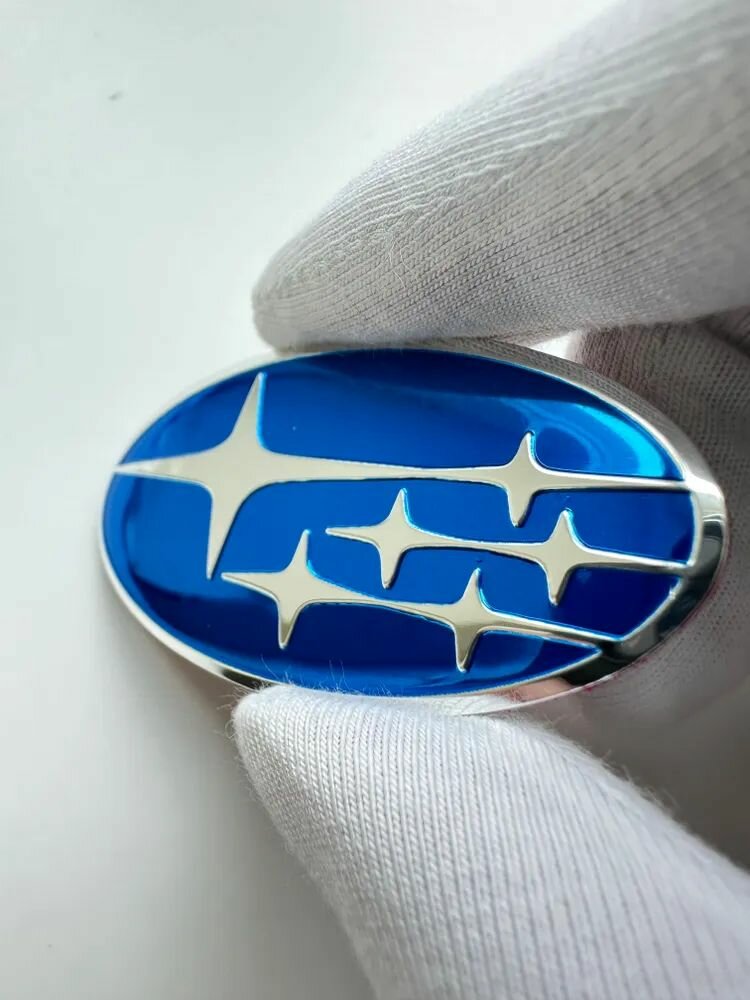 Эмблема на руль Subaru, Шильдик Субару 1шт.