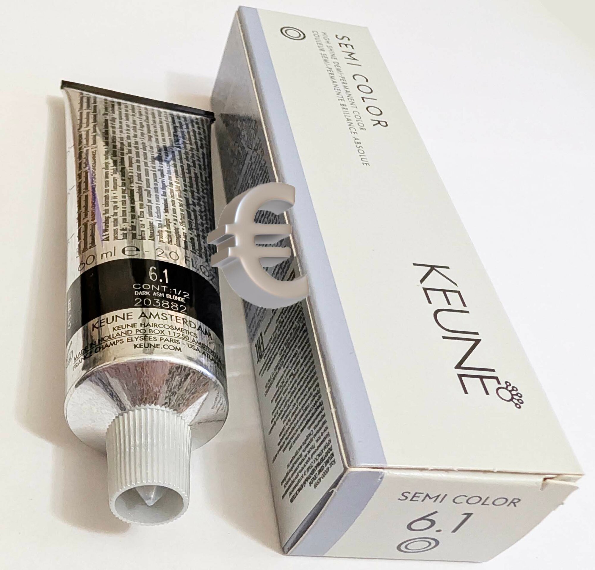 Keune Semi Color 6.1 Краска Семи Темный Пепельный Блондин Безаммиачная краска для волос 60 мл