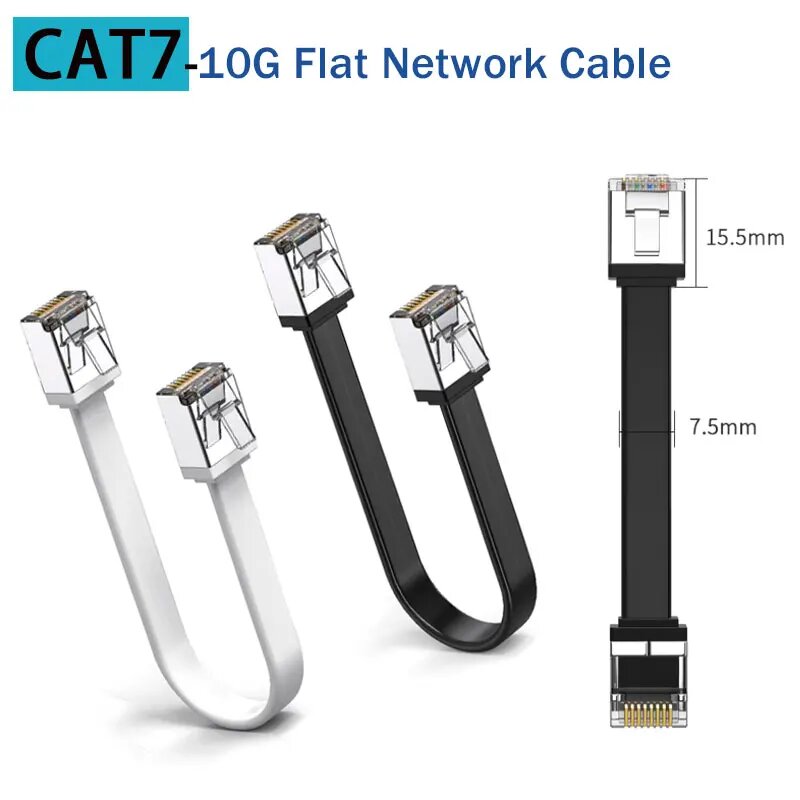 Кабель Ethernet Cat7 White 100CM — фото 1