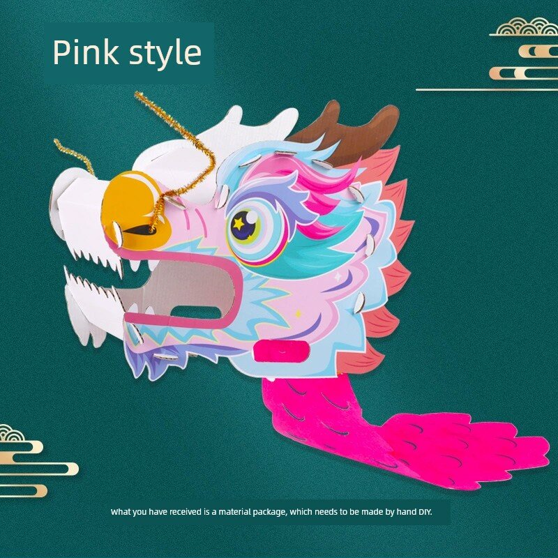 Набор для творчества: оригами-дракон ручной работы, материал для изготовления китайского дракона из бумаги, детская