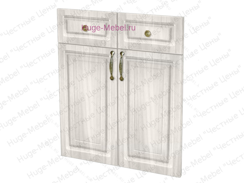 Кухонный фасад Ф-41-М Сандал белый (Юлия) Huge Mebel . Ширина 592 Высота 708. Кухонные фасады