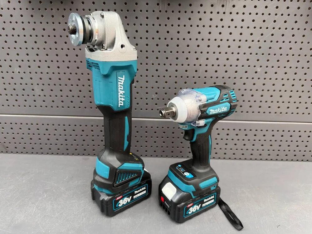 Гайковёрт Аккумуляторный Ударный 36v + Болгарка УШМ 125мм бесщеточная Набор инструмента 2в1