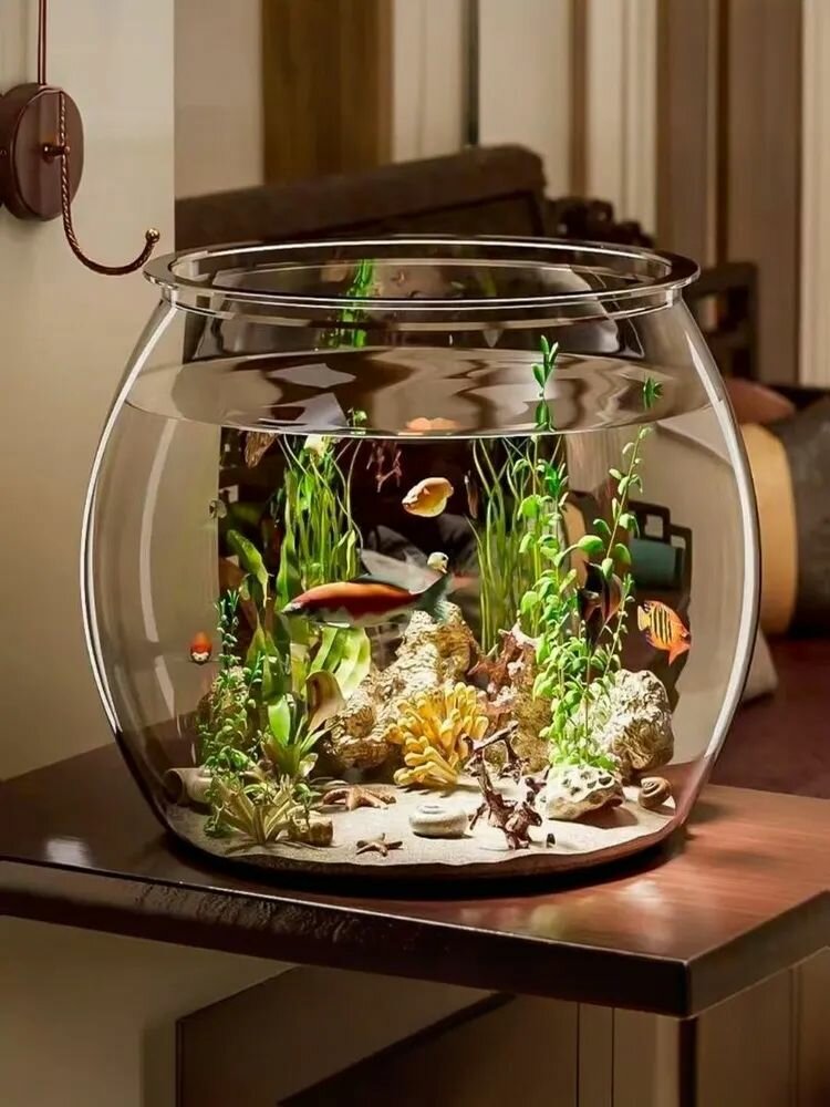 Круглый аквариум, сломать нельзя