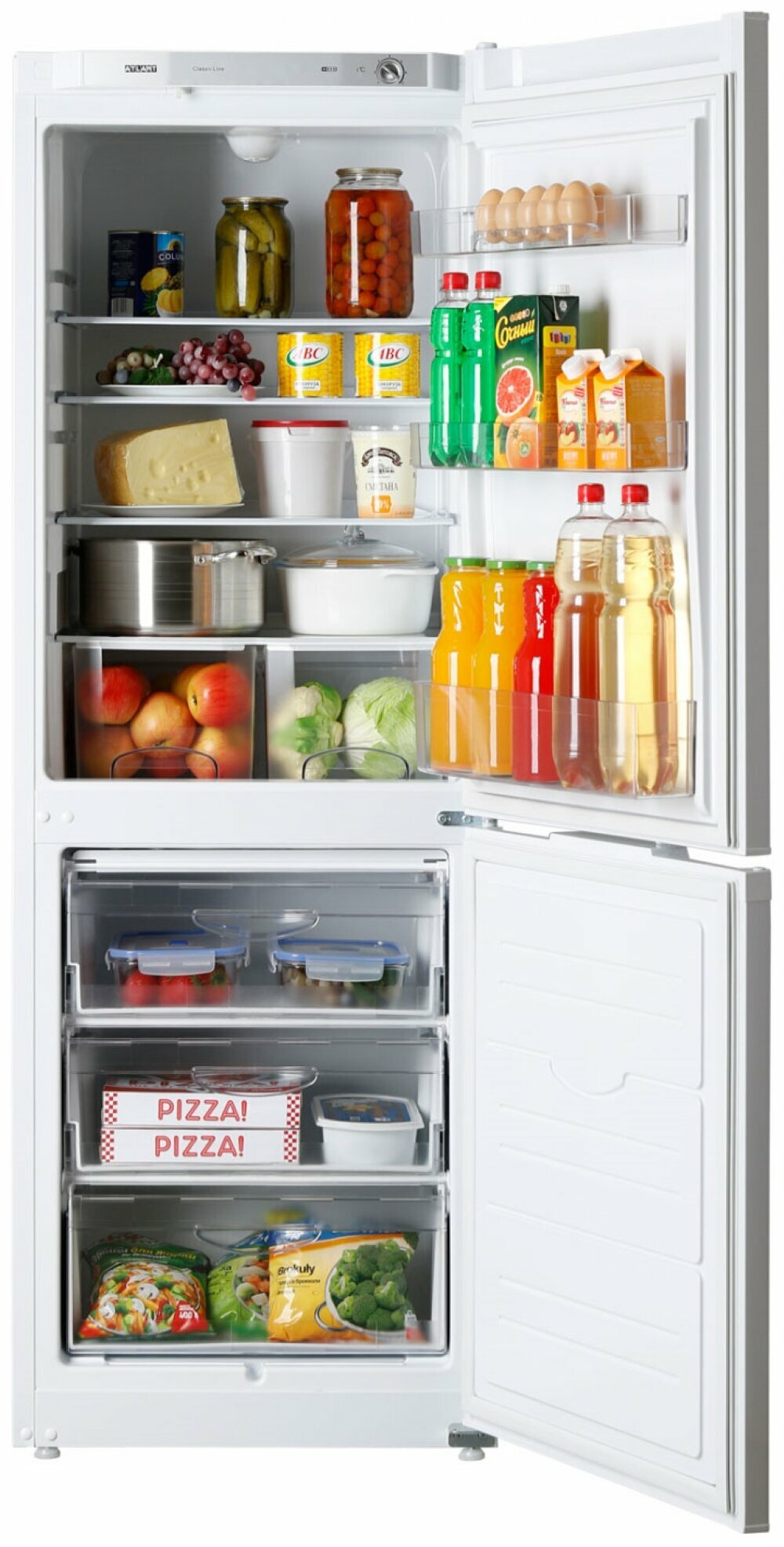 Холодильник ATLANT XM 4712-100, двухкамерный, белый, годовое потребление 272 кВт