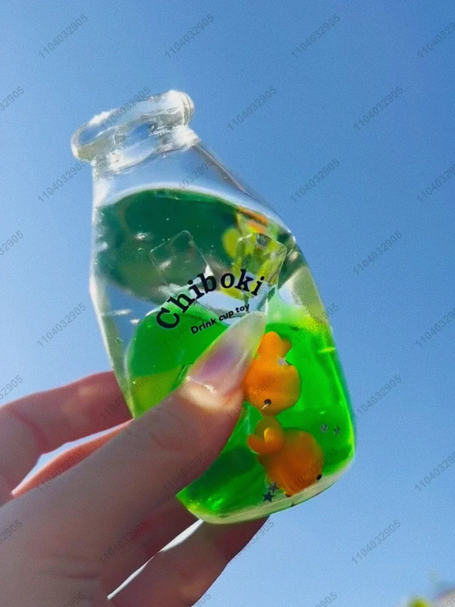 Boba бутылка-антистресс Зеленый, Golden fish pond