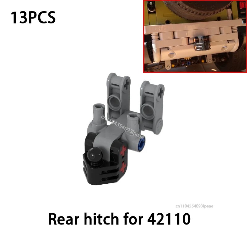 MOC набор деталей для тюнинга Land Rover Defender 42110 MOC Rear Hitch