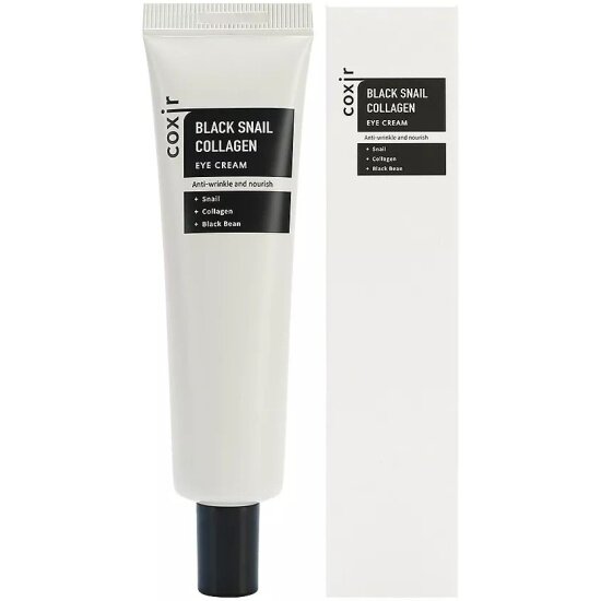 Крем для области вокруг глаз Coxir , против морщин с коллагеном и муцином черной улитки, 30 мл