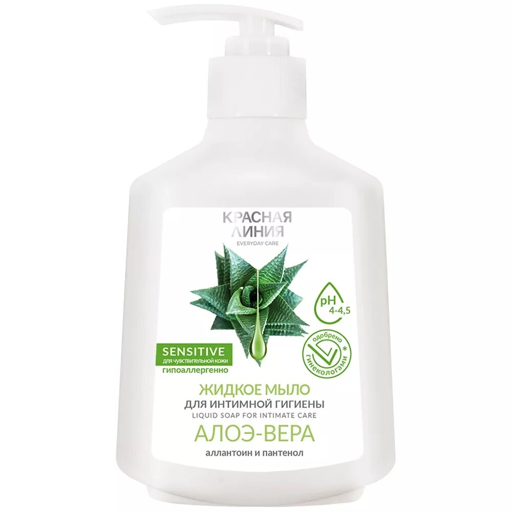 Мыло жидкое для интимной гигиены Красная Линия 250мл Алоэ вера