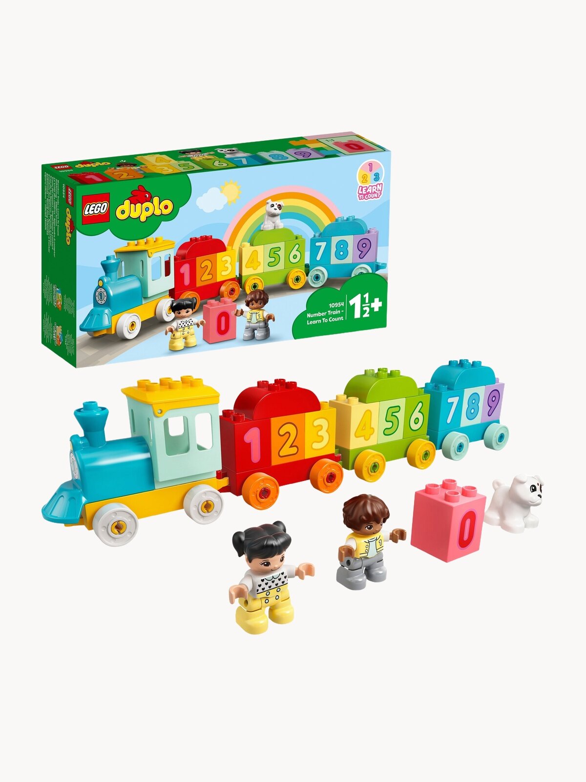 Конструктор LEGO DUPLO® 10954 Поезд с цифрами — учимся считать, 23 дет.