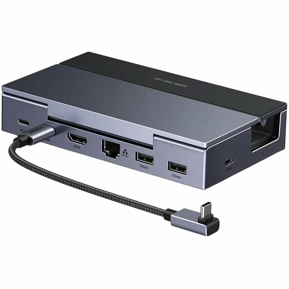 Хаб Ugreen CM800 6 в 1 серый (75126)