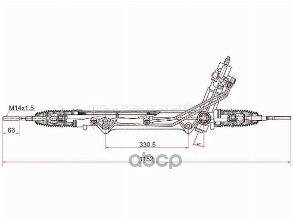 Рейка рулевая BMW X5 99-06 Sat арт. ST-32136761823